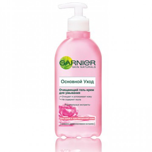 Garnier. Очищающий крем-гель для умывания Основной уход Skin Naturals ...