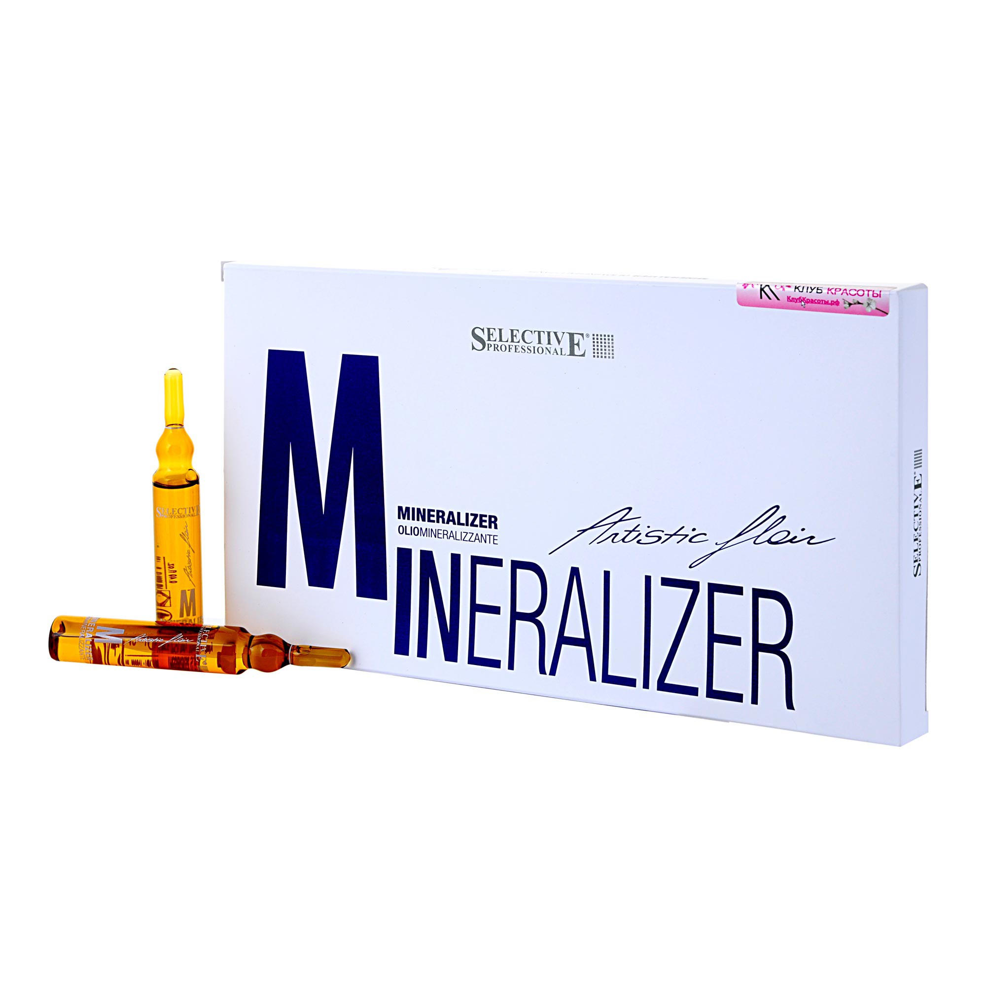 Selective. Минеральное масло для волос Olio Mineralizer - 60 ампул *10 ...