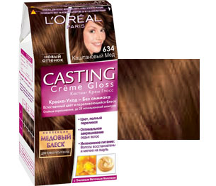 L' Oreal Paris. Casting Creme Gloss краска для волос - 634 каштановый ...