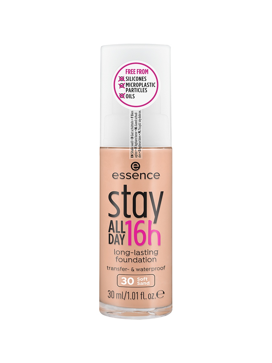 essence. Основа тональная Stay All Day, 30 Soft Sand, 30 мл купить в ...